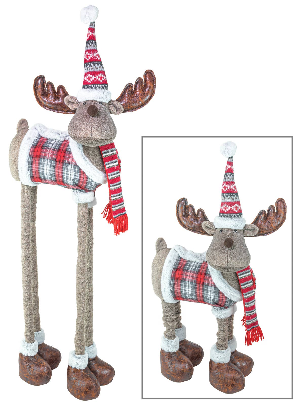 JOLLY PLAID MOOSE STRETCH LEGS – Urban Farm Decor